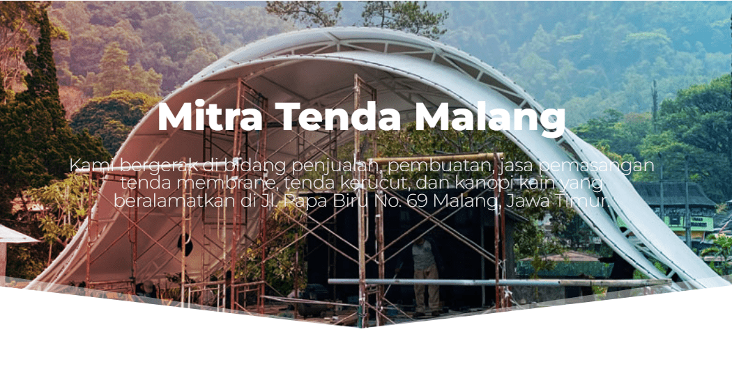 Jual Kanopi Kain Tenda Membrane di Malang - Mitratent.com
